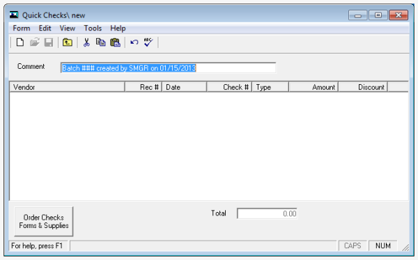 Create a Quick Check – Juris