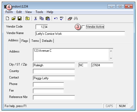 Deactivate a Vendor – Juris
