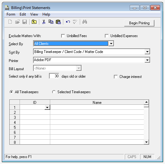 Print Statements – Juris