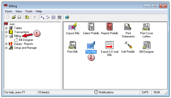 Post a Bill – Juris
