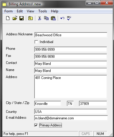 Billing Address – Juris