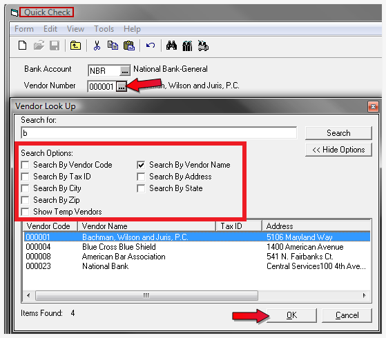 Create a Quick Check – Juris