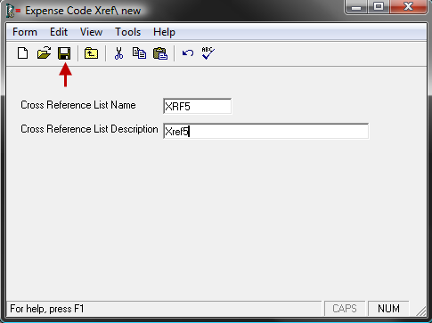 Expense Code Xref – Juris